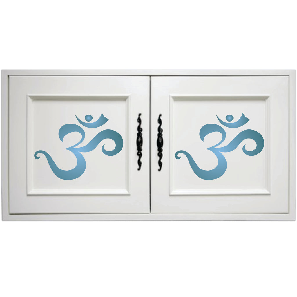 OM Symbols Stencil - Pranava Yoga AUM Indian Mantra Sanskrit Hindu Spi ...